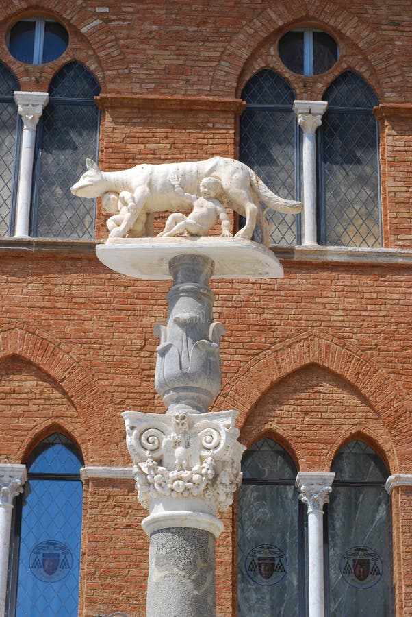Roman she-wolf in Siena stock image. Image of southern - 32944473