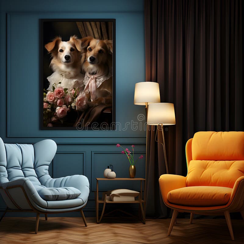 Romance Redefined, Living Room and Sofa Interior Elegance Stock Image ...