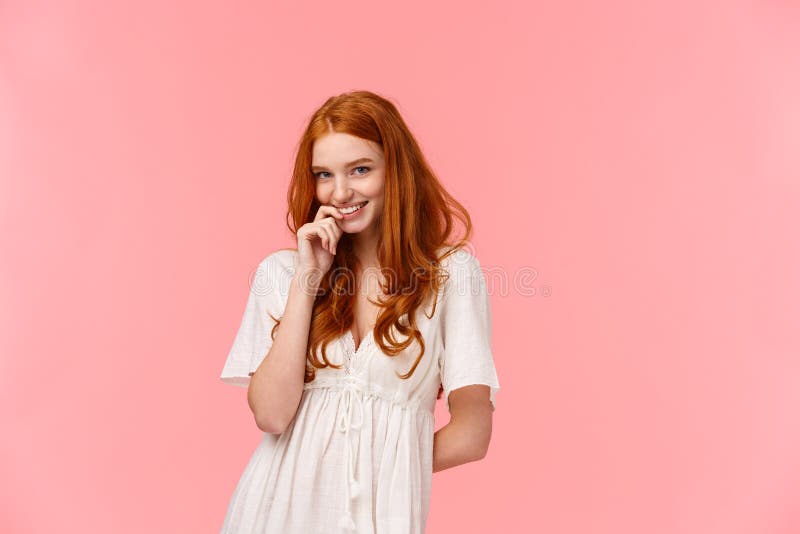 Romance Relationship And Tenderness Concept Beautiful Tender Redhead