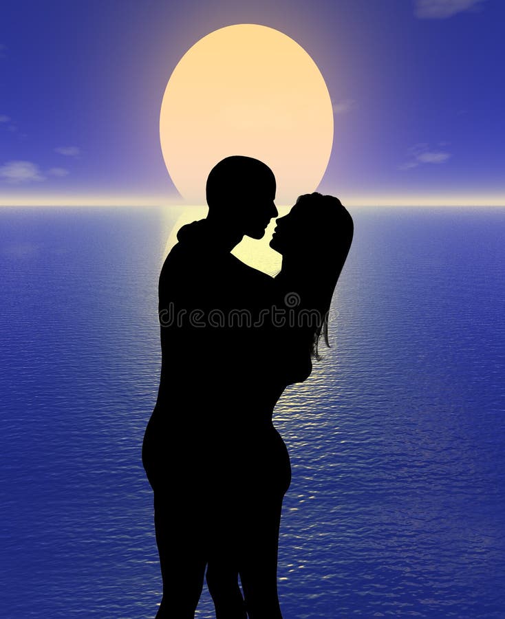 Romantic Couple stock illustration. Illustration of gently - 6809951