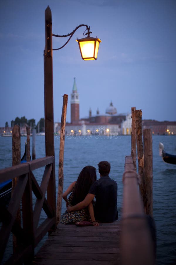 Romance in Venice. editorial stock image. Image of harbour - 45301784