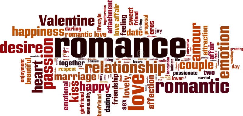 Romance word cloud stock vector. Illustration of feeling - 255709913
