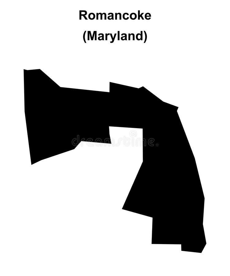 Romancoke Outline Map Stock Illustrations – 1 Romancoke Outline Map ...