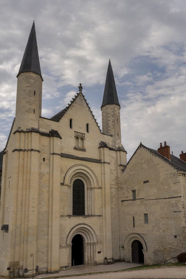 France - Fontevraud - Abbey Cloister and Gardens Editorial Stock Photo ...