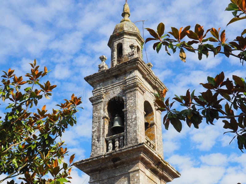 Romanesque Bell Tower of Three Heights, Spain, Europe Stock Image ...