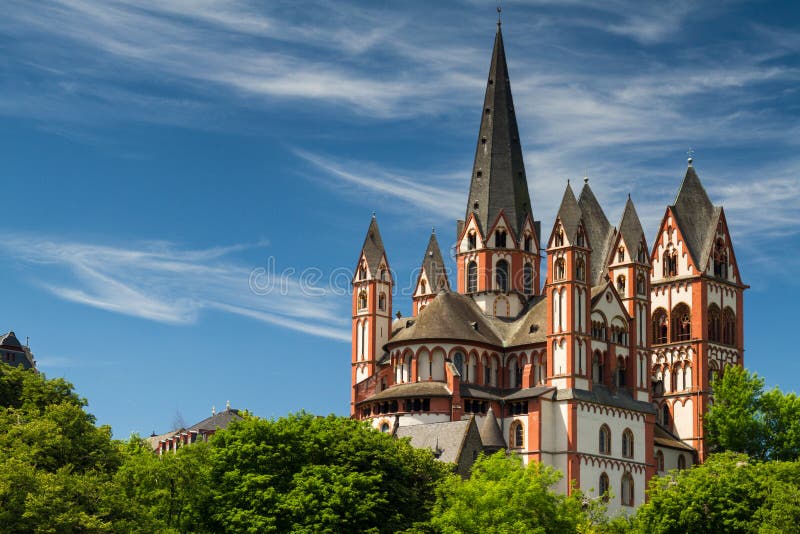 Romanesque Cathedral of Limburg Stock Photo - Image of limburg ...