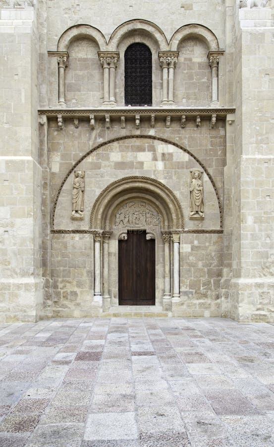 Romanesque church door stock image. Image of story, wall - 28065841