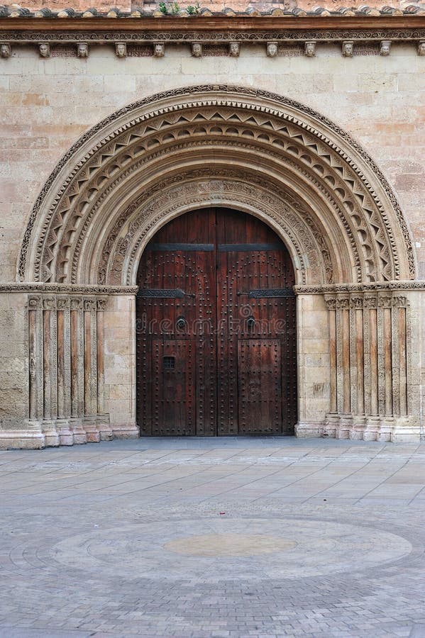 Romanesque door stock photo. Image of middle, heritage - 13146178