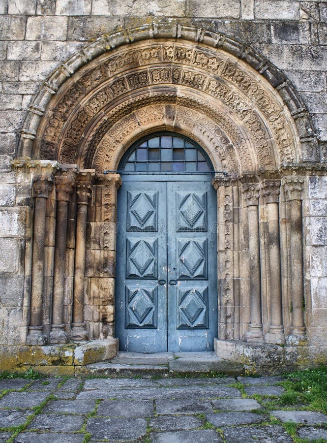 Romanesque door stock photo. Image of middle, heritage - 13146178