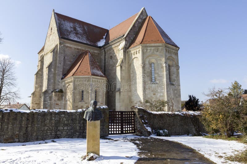 Romanesque Monastery Church of Ocsa Stock Image - Image of place ...