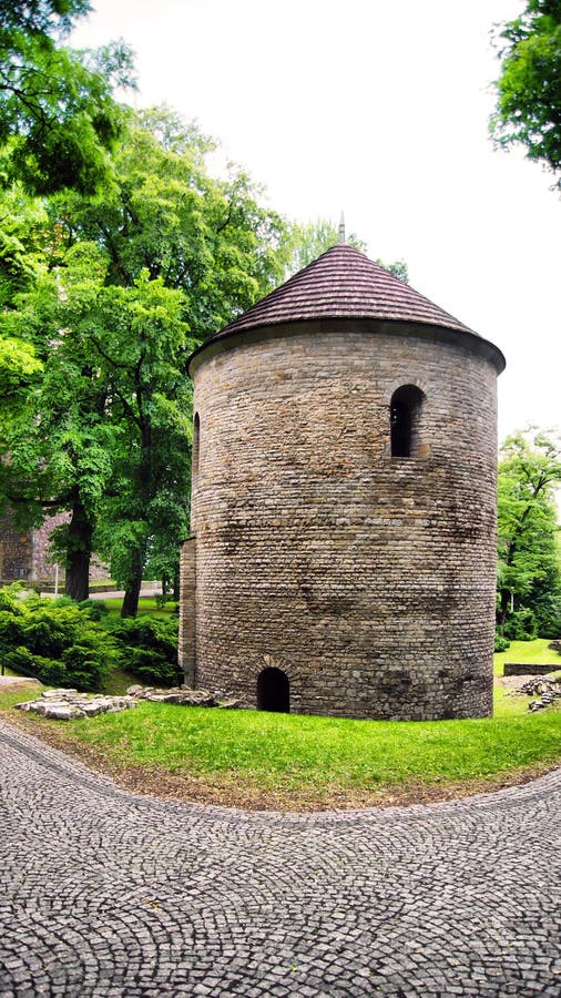 Romanesque Rotunda on Castle Hill in Cieszyn, Poland Stock Image ...
