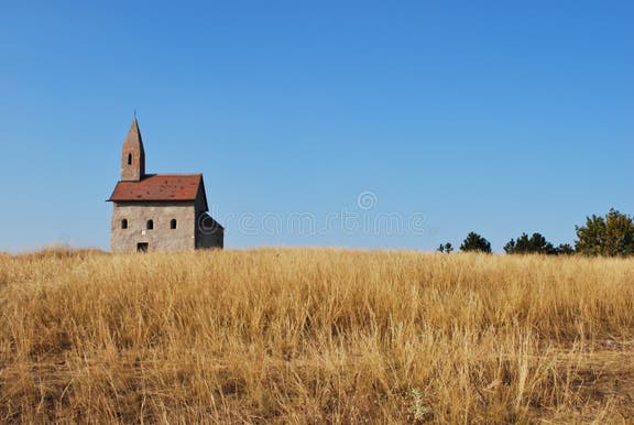Romanesque style church stock photo. Image of clear, scenic - 15795676