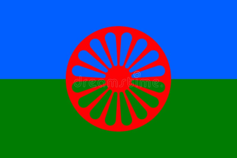 Romani flag stock vector. Illustration of gipsy, vector - 320334416