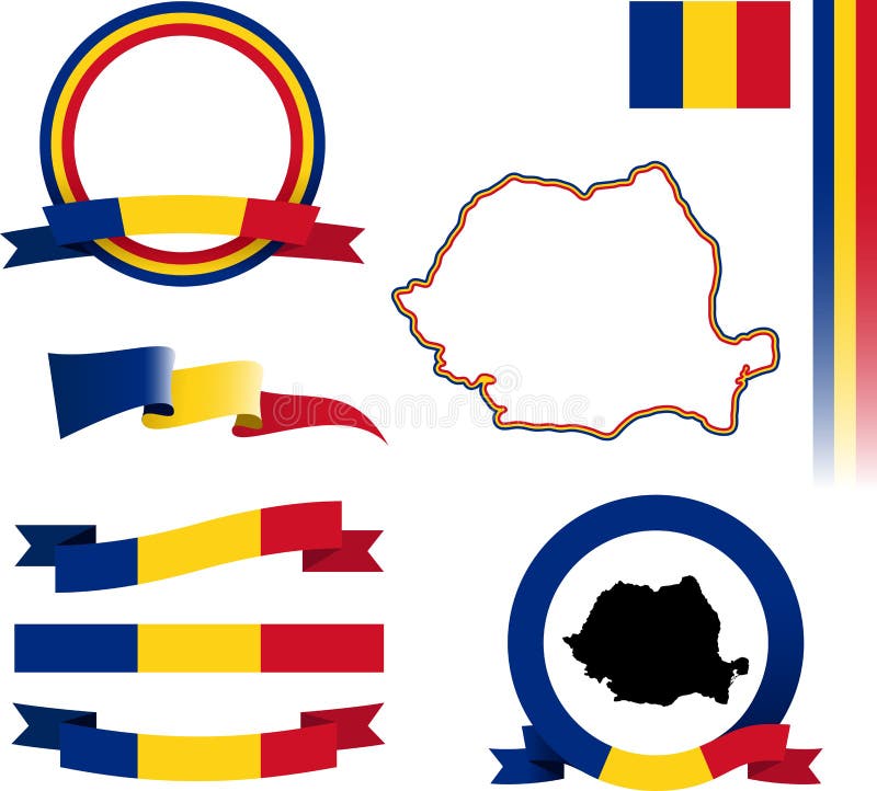 Romania Banner Set. stock vector. Illustration of country - 91632181