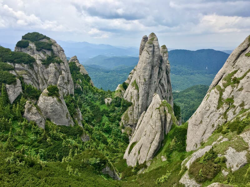 Romania, Ciucas Mountains, the Hand of the Devil. Stock Image - Image ...