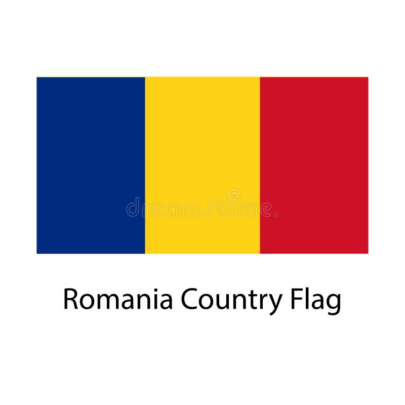 Romania Country Flag Hand Drawing Illustration Vector Based Drawing ...