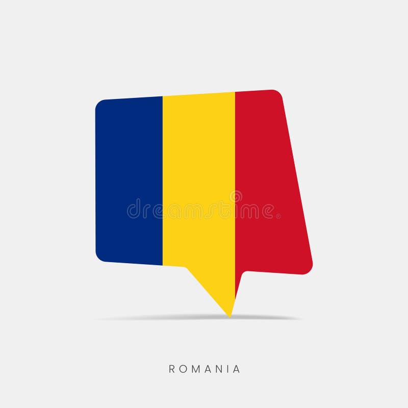 Romania Flag Bubble Chat Icon Stock Vector - Illustration of ...