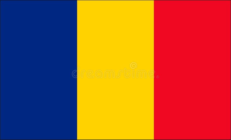 Romania Flag Design Vector stock vector. Illustration of travel - 266585776
