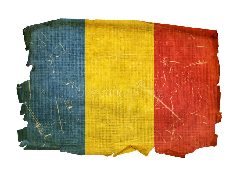 Romania Flag old stock photo. Image of distressed, painting - 291797134