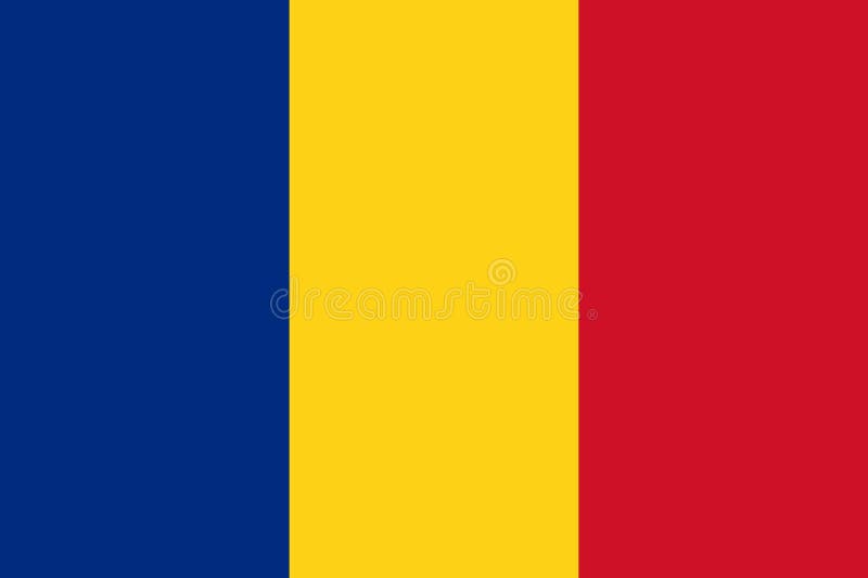 Romania Flag Simple Illustration for Independence Day or Election Stock ...