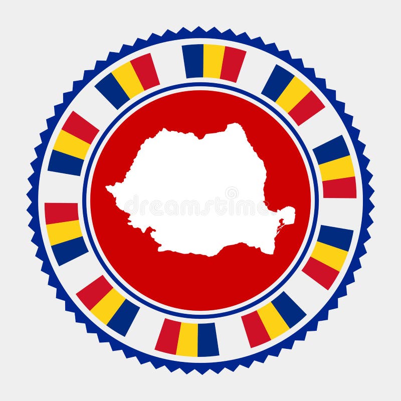 Romania Logo. Map of Romania with Country Name. Stock Vector ...