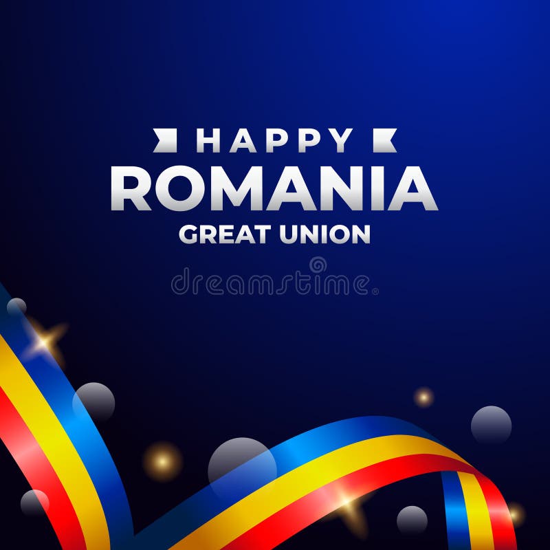 Romania Great Union Day Design Illustration Collection Stock Vector ...