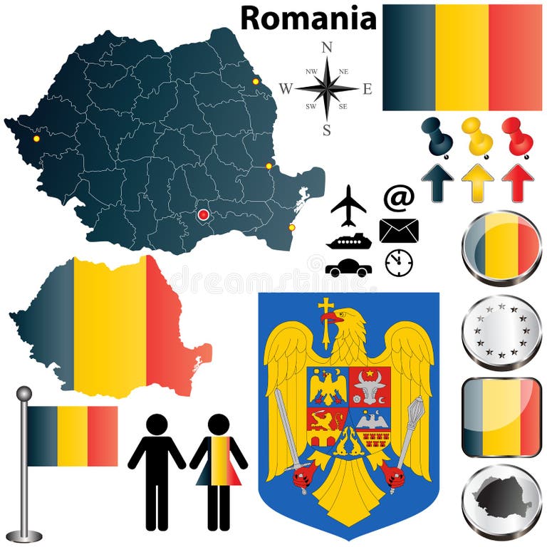 Romania Map Shape Stock Illustrations – 4,702 Romania Map Shape Stock ...