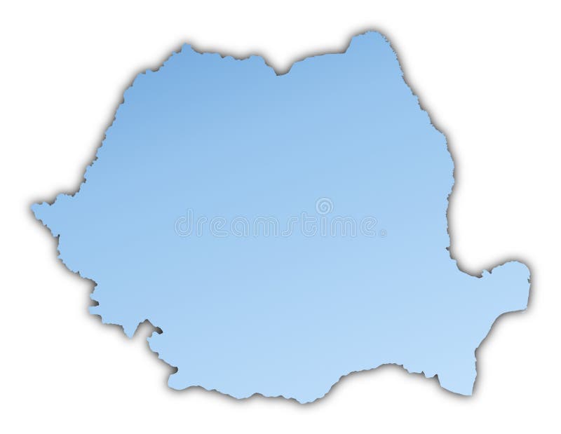Romania map stock vector. Illustration of geography, borders - 6273908