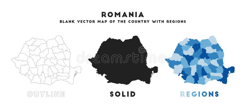 Romania map. stock vector. Illustration of background - 268152384