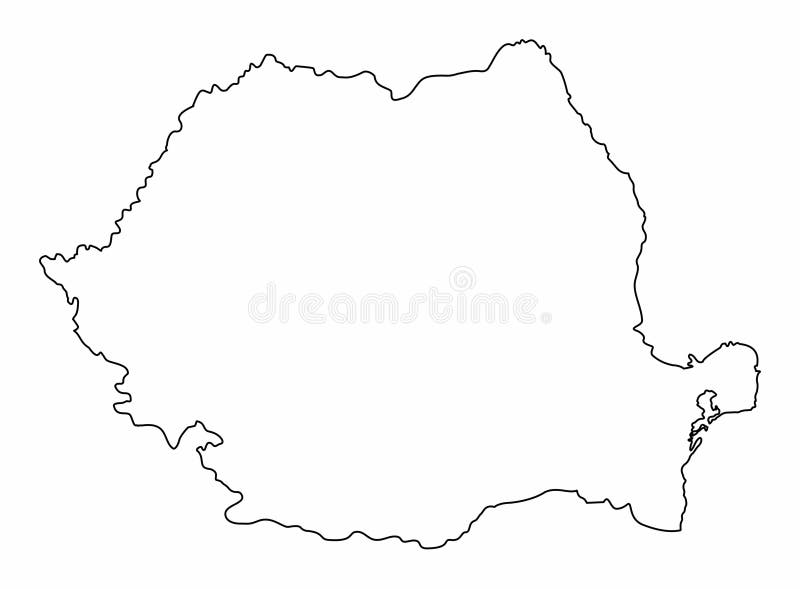 Romania Map Black Outline Stock Illustrations – 528 Romania Map Black ...
