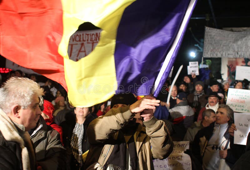 Romania Protests editorial photography. Image of angry - 22913207