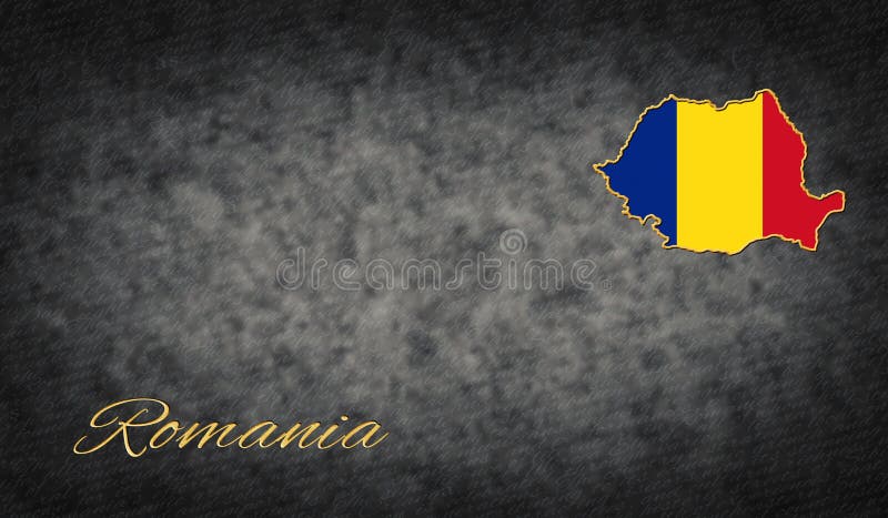 Romania Symbols, Map of Romania Stock Photo - Image of heritage ...