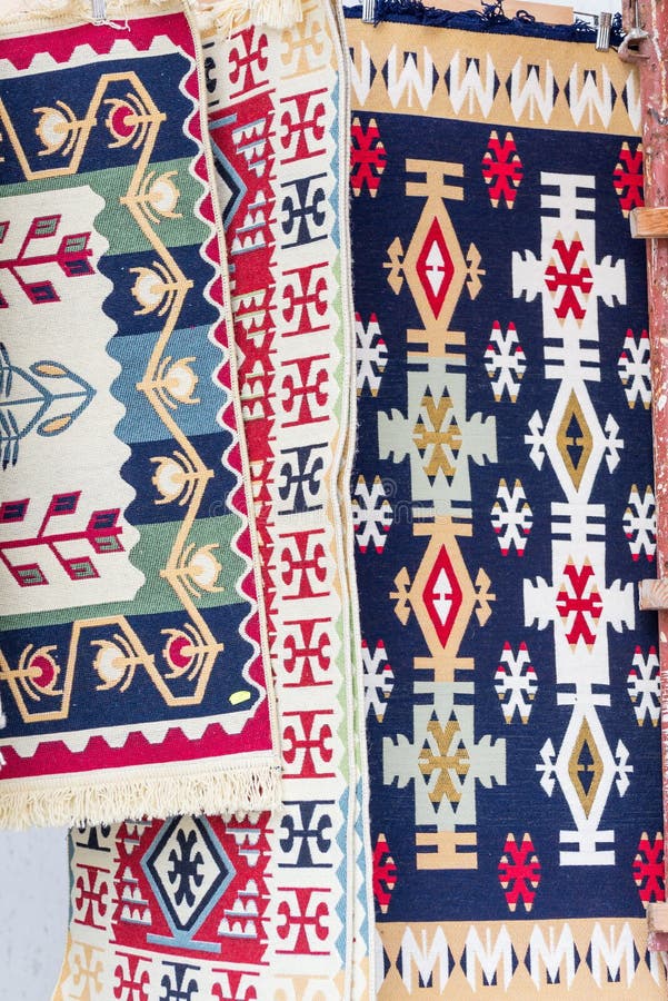 Romania traditional rugs stock image. Image of season - 58864527