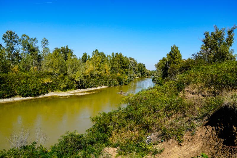 Romania, Vanatorii Mici Village, Arges River Stock Photo - Image of ...