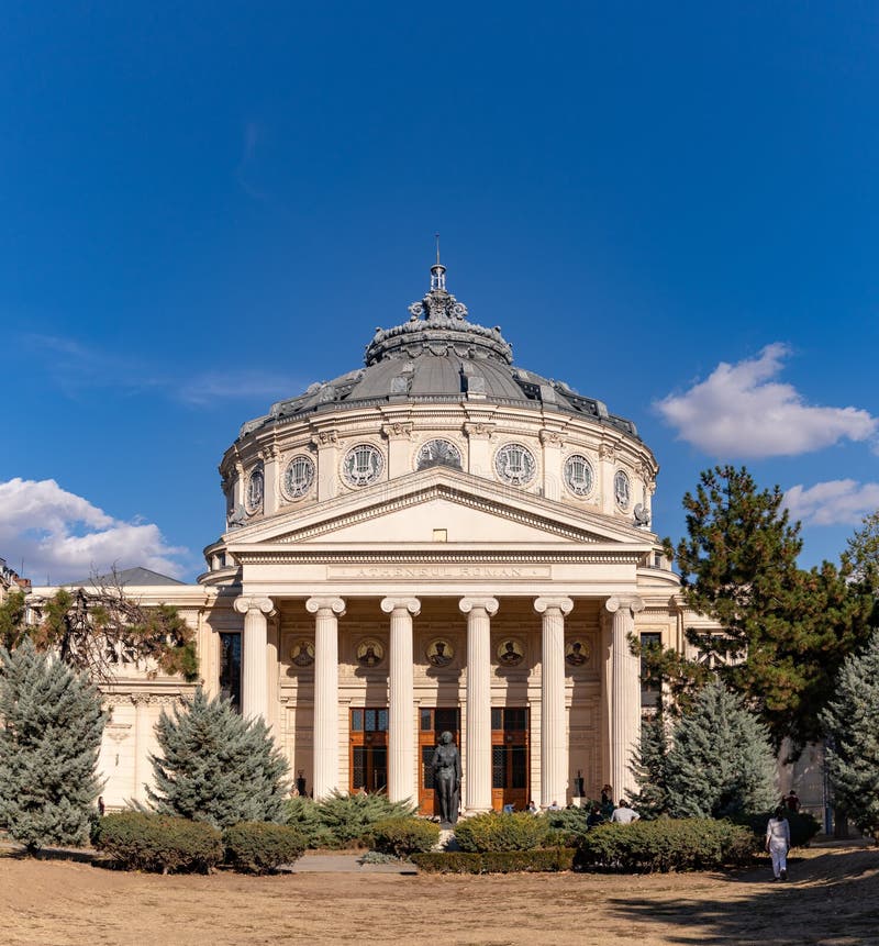 Romanian Athenaeum editorial stock image. Image of athenaeum - 266133424