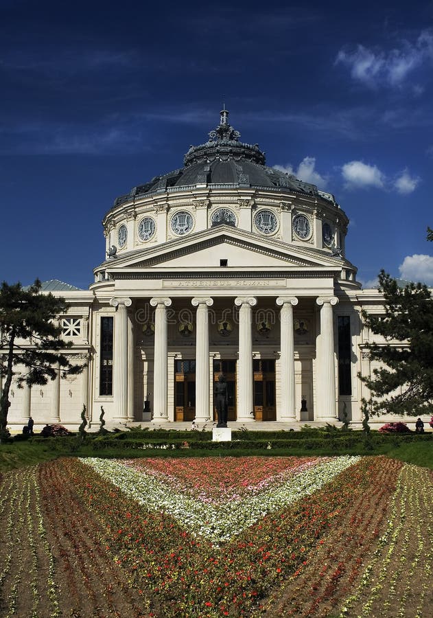 Romanian atheneum stock image. Image of building, arrangement - 823133