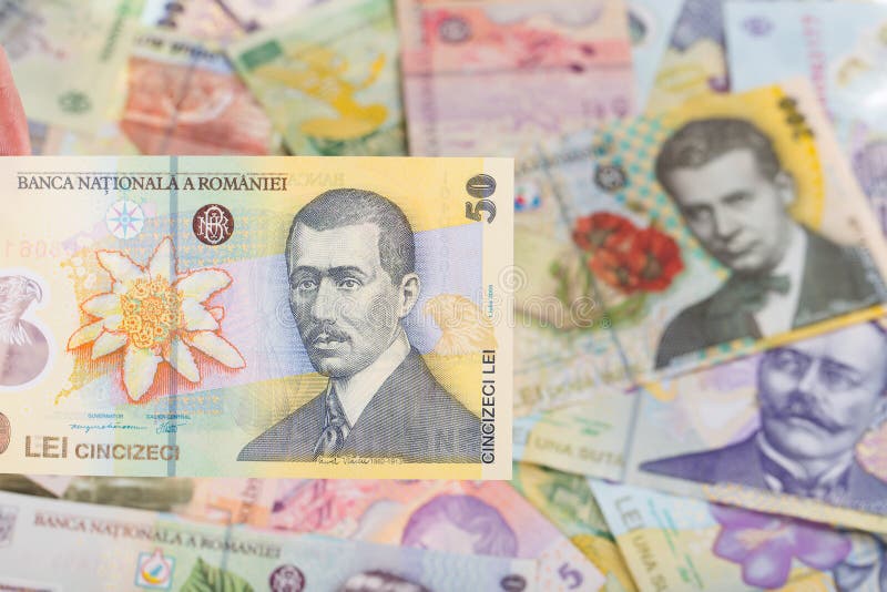 50 Romanian Lei Banknote in Hand Stock Photo - Image of notes, cash ...