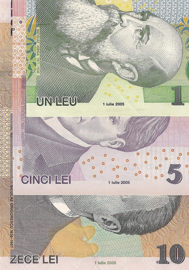 Romanian banknotes stock image. Image of romania, bill - 22906543