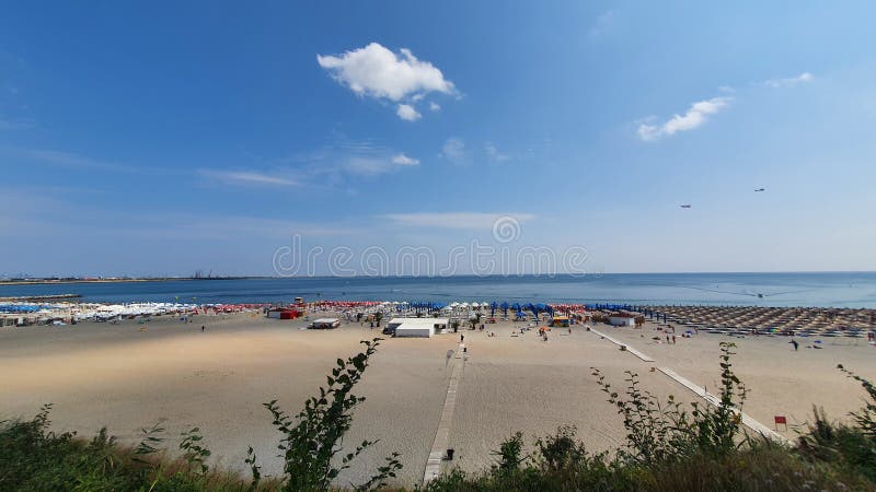 Romanian beach from above stock image. Image of romanian - 232235787