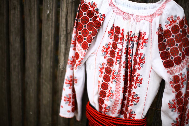 The Romanian blouse stock photo. Image of culture, cloth - 36575980