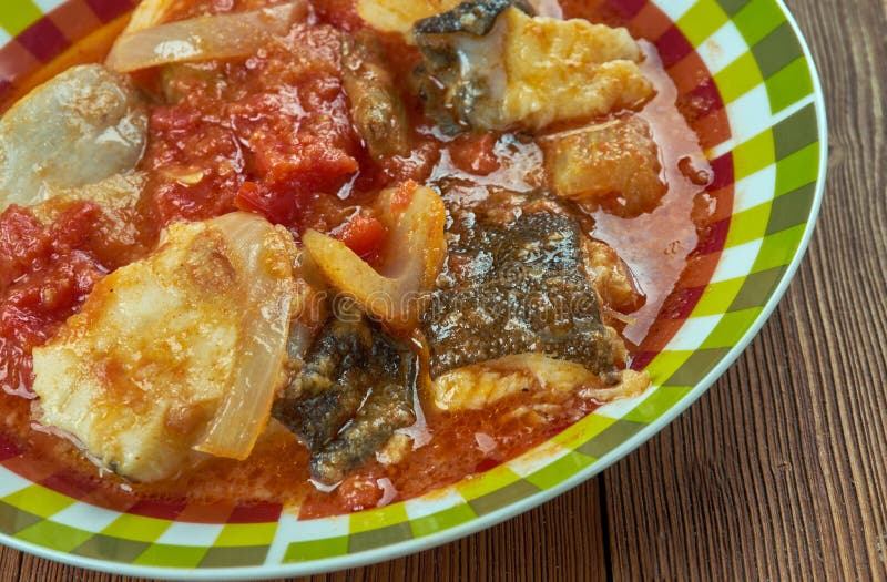 Romanian Braised fish. stock photo. Image of peste, celery - 93745034