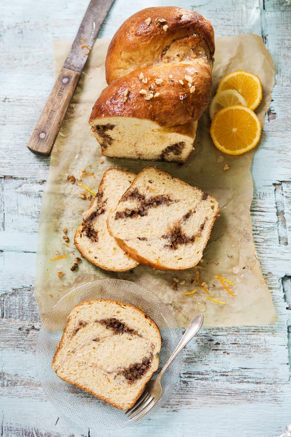 Romanian cozonac stock image. Image of homemade, cake - 88700813