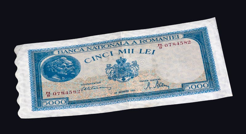Romanian currency editorial stock image. Image of note - 95449339