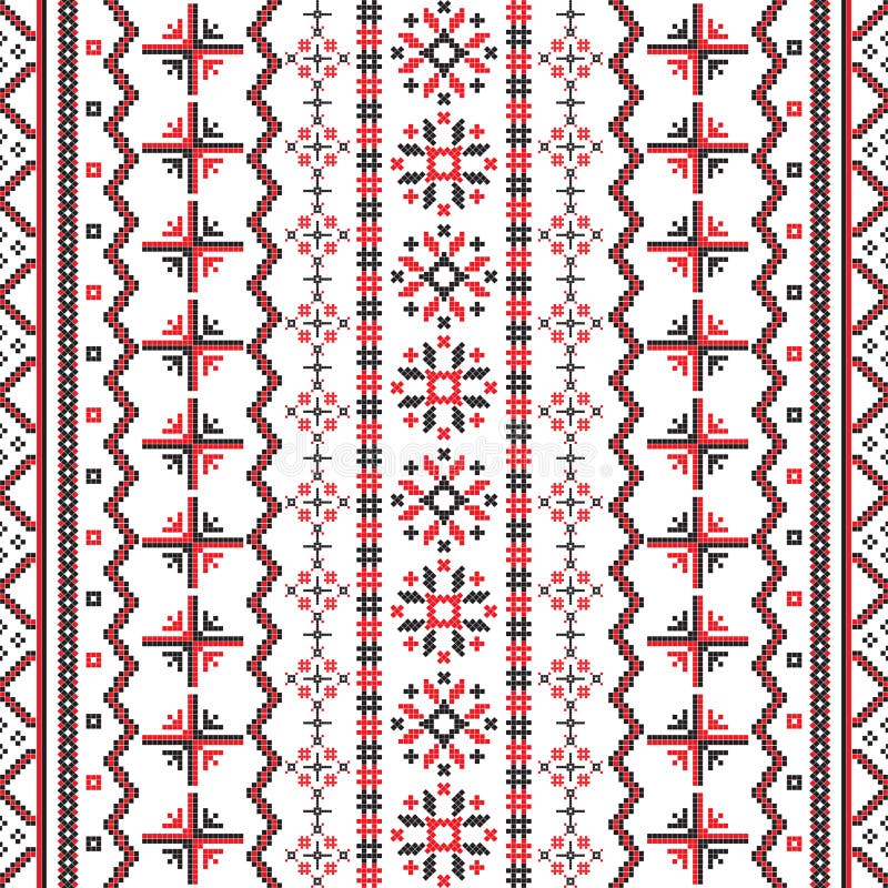 Romanian Traditional Patterns Stock Vector - Illustration of retro ...