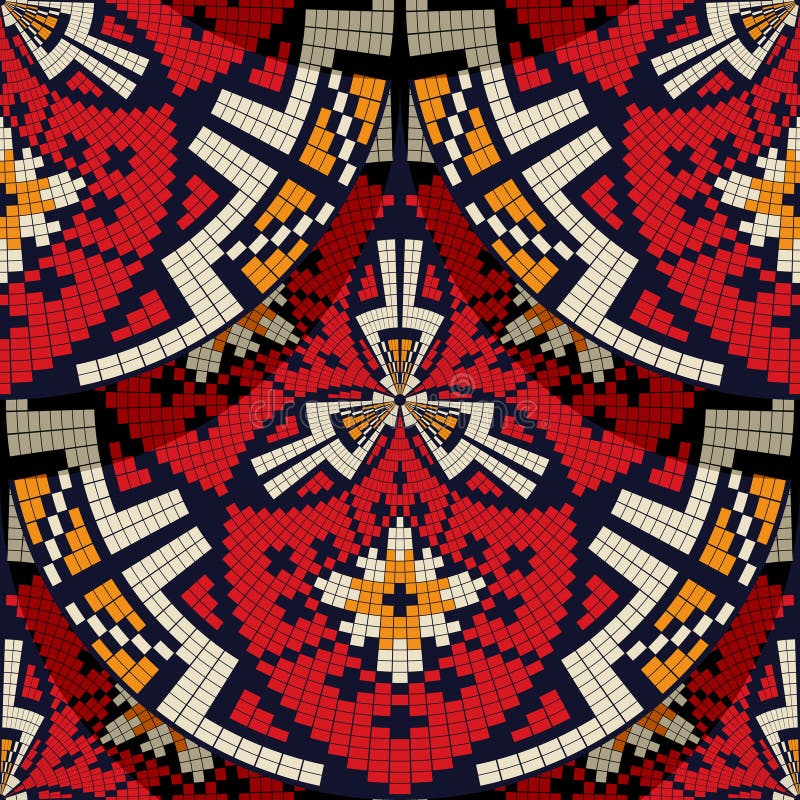 Romanian Embroidery Seamless Pattern 6 Stock Vector - Illustration of ...