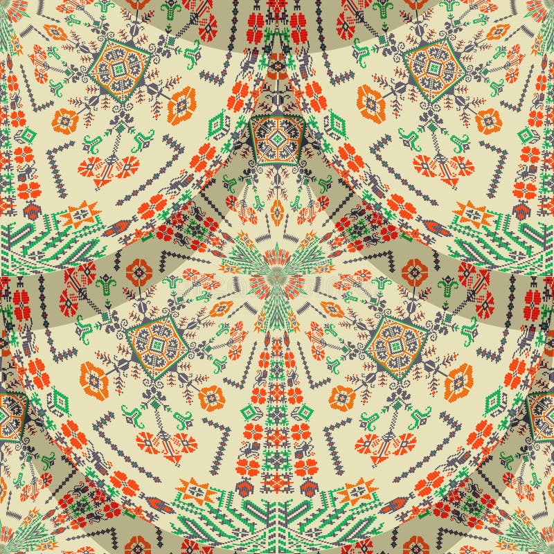 Romanian Embroidery Seamless Pattern 16 Stock Vector - Illustration of ...