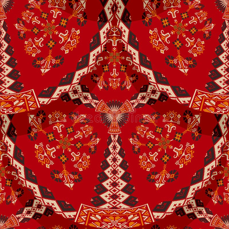 Romanian Embroidery Seamless Pattern 26 Stock Vector - Illustration of ...