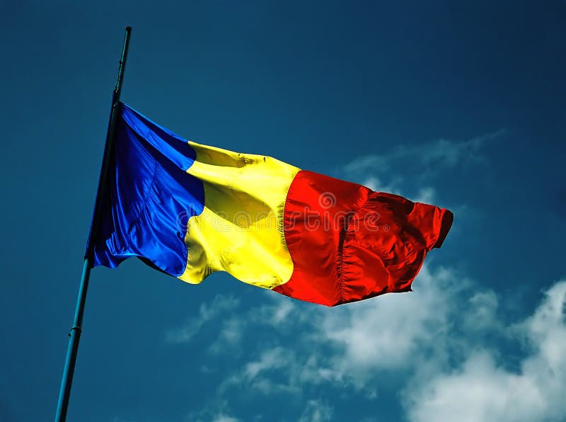 Romanian flag stock photo. Image of nation, flag, flagship - 34384