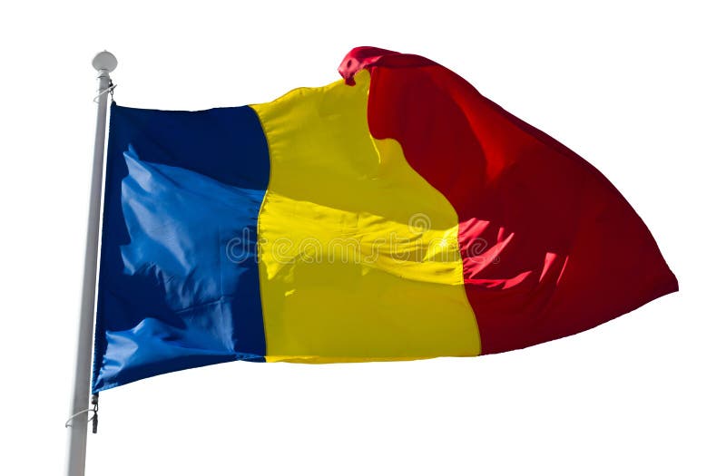 Romanian flag isolated stock image. Image of color, symbol - 238427179