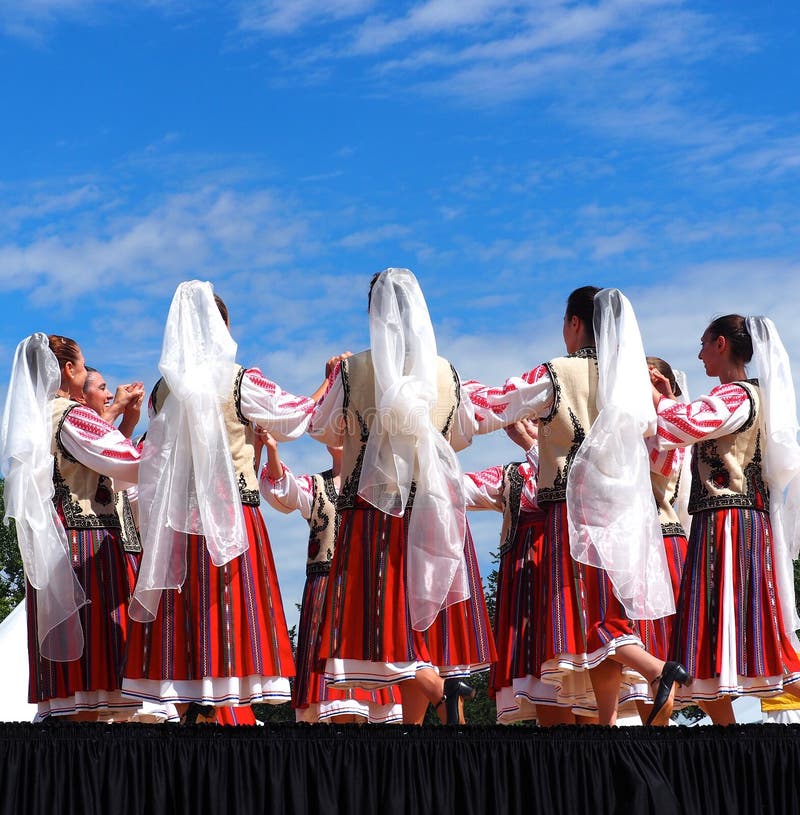 Romanian Folk Dancers editorial stock photo. Image of entertainment ...